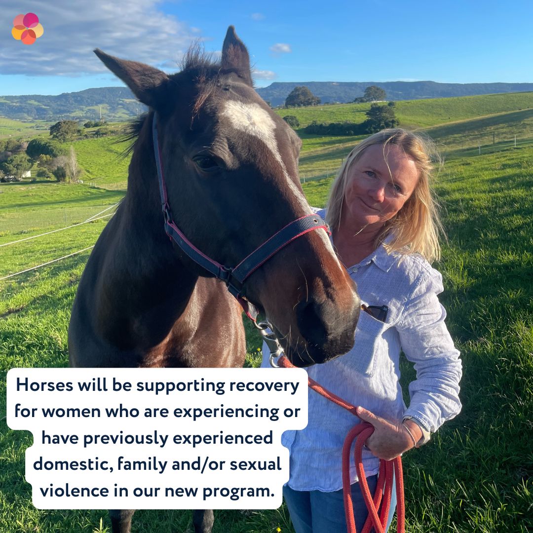 New equine learning program launches at the Illawarra Women's Trauma Recovery Centre